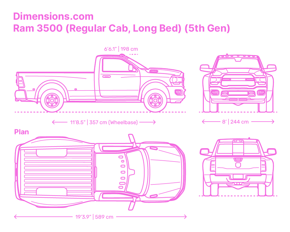 GMC Sierra 1500 (Double Cab) (5th Gen) Dimensions & Drawings | Dimensions.com
